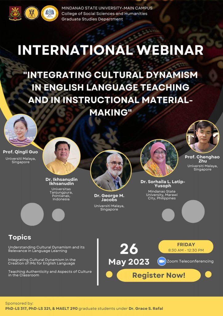 International Webinar on “Integrating Cultural Dynamism in English ...