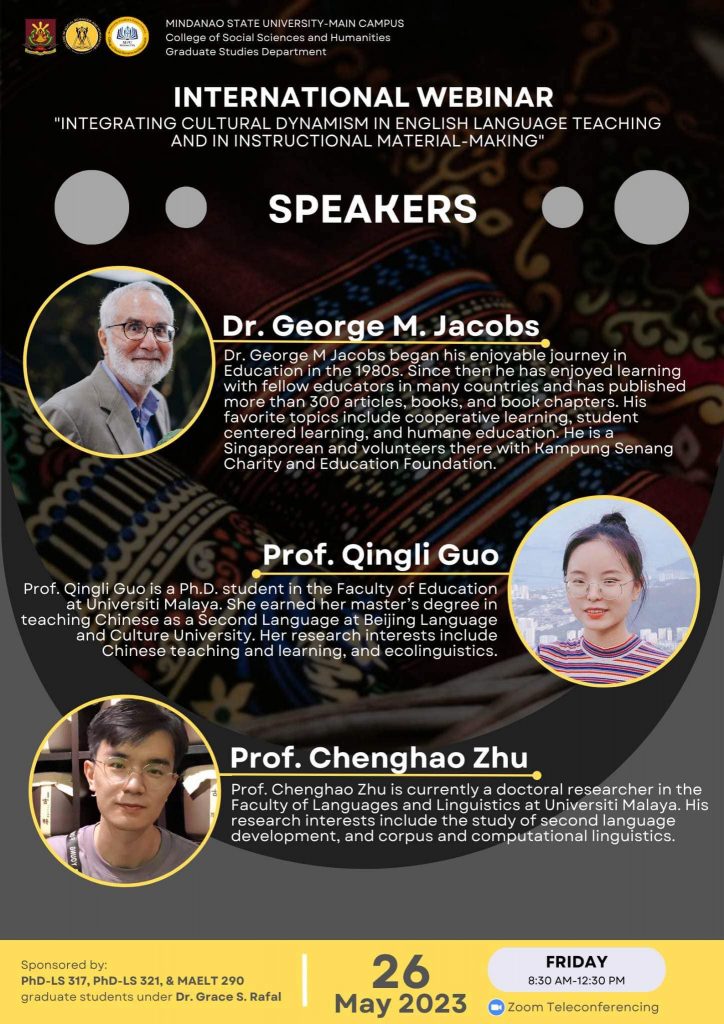 International Webinar on “Integrating Cultural Dynamism in English ...