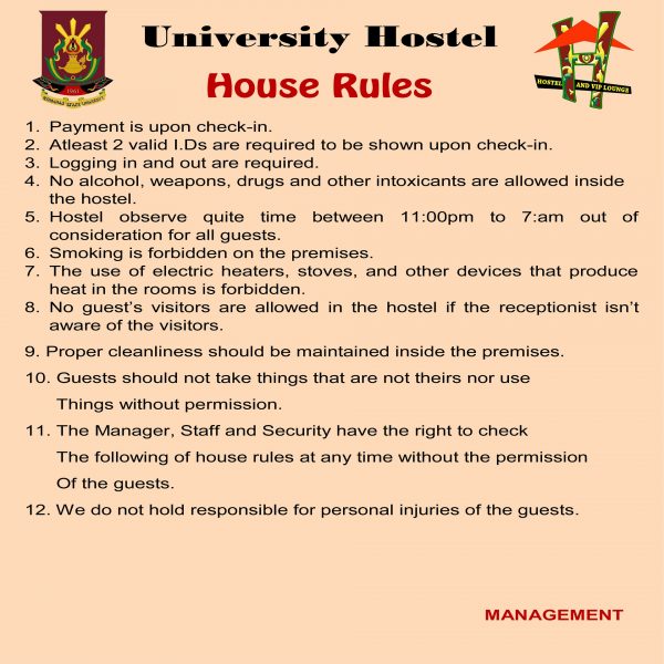 University Hostel and VIP Lounge - MSU Main Campus - Marawi City