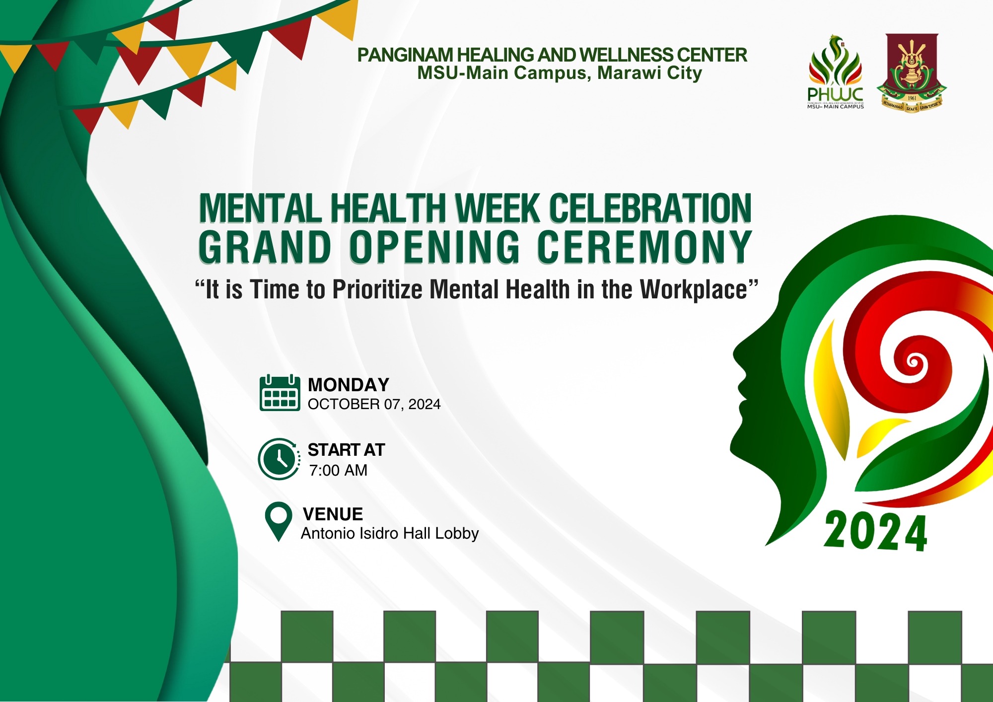 MSU-Panginam Healing and Wellness Center (PHWC) Grand Opening ...